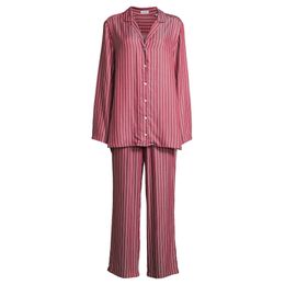 Seidensticker Pyjama 'Classic Web' Damen Gr&ouml;&szlig;e XXXL rot Winterkleid
