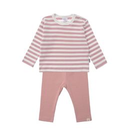 Liliput Leggings und Langarmshirt Jungen Gr&ouml;&szlig;e 62/68 pink / wei&szlig;