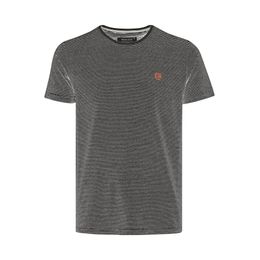 INDICODE Jeans T-Shirt 'Lupko' Herren Gr&ouml;&szlig;e S grau / schwarz