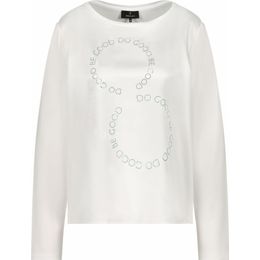 monari Shirt Damen Gr&ouml;&szlig;e M silber / offwhite