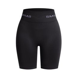 Smilodox Scrunch Shorts Azura Highwaist Damen Gr&ouml;&szlig;e XL schwarz