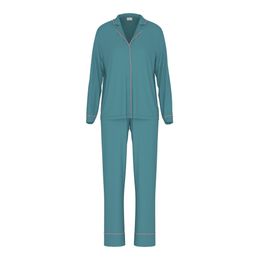 Mey Pyjama 'Pure Chic' Damen Gr&ouml;&szlig;e XS petrol Winterkleid