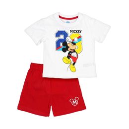 Disney Schlafanzug 'Minnie Mous' Jungen Gr&ouml;&szlig;e 110 mischfarben / rot / wei&szlig;