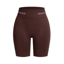 Smilodox Scrunch Shorts Azura Highwaist Damen Gr&ouml;&szlig;e XS braun