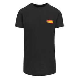 F4NT4STIC Shirt 'Spain Spanien Flagge' Herren Gr&ouml;&szlig;e 5XL gelb / rot / schwarz