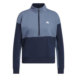 adidas Performance Sportsweatshirt 'Half-Zip' Damen Gr&ouml;&szlig;e XL marine / royalblau / wei&szlig;