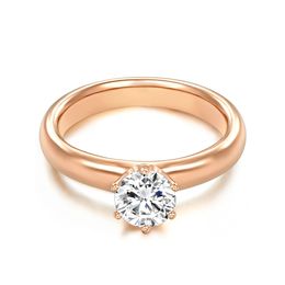 Trilani Ring Damen Gr&ouml;&szlig;e 54 rosegold / silber