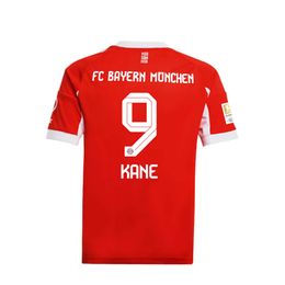 adidas Performance Trikot Home 25-26 Flock Kane & Meisterbadge Jungen Gr&ouml;&szlig;e 152 rot / wei&szlig;