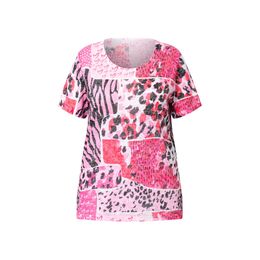 MIAMODA Shirt Damen Gr&ouml;&szlig;e XXL pink / schwarz
