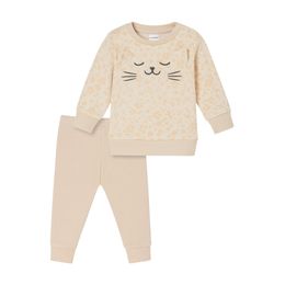 Schiesser Pyjama ' Baby Schlafanzug ' M&auml;dchen Gr&ouml;&szlig;e 86 sand
