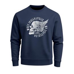 Neverless Sweatshirt 'Wing Skull' Herren Gr&ouml;&szlig;e XXL navy