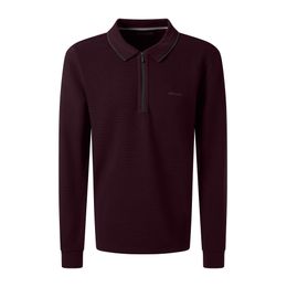 Pierre Cardin Langarmshirt, in Regular Fit Herren Gr&ouml;&szlig;e XL bordeaux