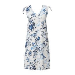 s.Oliver Sommerkleid Damen Gr&ouml;&szlig;e 44 ecru / marine / saphir / hellblau