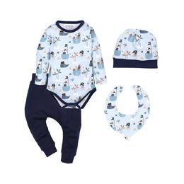 Nini Set Gr&ouml;&szlig;e 80 navy / hellblau / braun / wei&szlig;