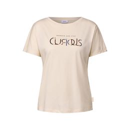 Cecil T-Shirt Damen Gr&ouml;&szlig;e M beige / bordeaux