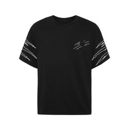 Plein Sport T-Shirt 'Scratch' Herren Gr&ouml;&szlig;e XXL schwarz / wei&szlig;