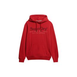 Superdry & Co Sweatshirt Herren Gr&ouml;&szlig;e S rotmeliert / wei&szlig;