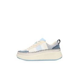 PS Poelman Sneaker Damen Gr&ouml;&szlig;e 39 beige / blue denim / hellblau / wei&szlig;