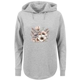 F4NT4STIC Sweatshirt 'Blumenstrau&szlig; Boho' Damen Gr&ouml;&szlig;e S beige / creme / grau