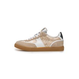 Floris van Bommel Sneaker 'Minni 04' Damen Gr&ouml;&szlig;e 36 camel / silber / wei&szlig;
