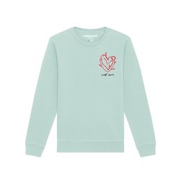 Watapparel Sweatshirt 'Self Love' Herren Gr&ouml;&szlig;e M hellblau / rot / schwarz