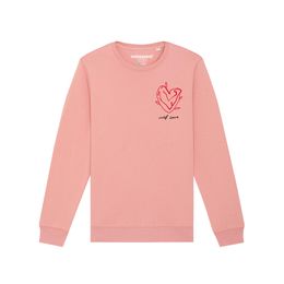 Watapparel Sweatshirt 'Self Love' Herren Gr&ouml;&szlig;e XXL rosa / rot / schwarz