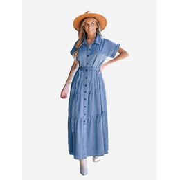 Cupshe Sommerkleid 'CAA05A4H174ST' Damen Gr&ouml;&szlig;e 38 blau Winterkleid