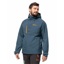 Jack Wolfskin Outdoorjacke Herren Gr&ouml;&szlig;e XL taubenblau / orange