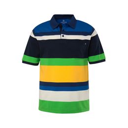 Boston Park Poloshirt Herren Gr&ouml;&szlig;e L dunkelblau / gelb / hellgr&uuml;n / wei&szlig;