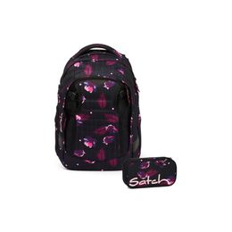 Satch Rucksack 'Match 2tlg' M&auml;dchen Gr&ouml;&szlig;e B: 45 cm x H: 31.5 cm x T: 16 cm dunkelpink