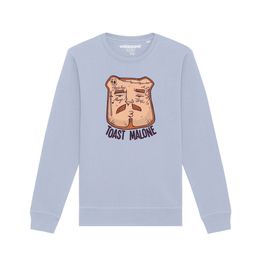 Watapparel Sweatshirt ' Toast Malone ' Herren Gr&ouml;&szlig;e L hellblau / mischfarben