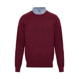 Threadbare. Threadbare Pullover 'Gibbs' Herren Gr&ouml;&szlig;e L blau / burgunder / wei&szlig;
