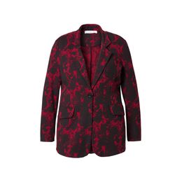 MIAMODA Blazer Damen Gr&ouml;&szlig;e 52 rot / schwarz