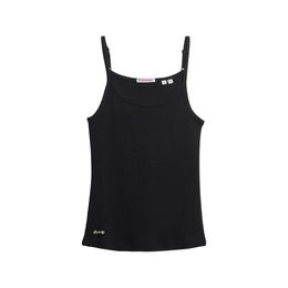 Superdry & Co Top 'Essentials' Damen Gr&ouml;&szlig;e XL hellgrau / schwarz