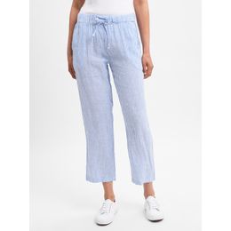Marie Lund Hose Damen Gr&ouml;&szlig;e 42 hellblau / wei&szlig;