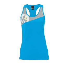 Kempa Sporttop Damen Gr&ouml;&szlig;e XL blau / gelb / hellgrau / graumeliert