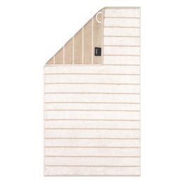 Caw&ouml; Caw&ouml; G&auml;stetuch Herren Gr&ouml;&szlig;e 30x50cm beige / naturwei&szlig;