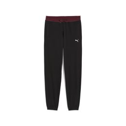 Puma Jogginghose 'Wardrobe Essentials Go Together' Jungen Gr&ouml;&szlig;e 152 burgunder / schwarz / wei&szlig;