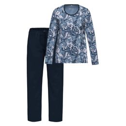 Ammann Pyjama 'Night & Home' Damen Gr&ouml;&szlig;e XXXL blau Winterkleid