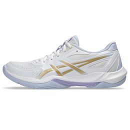asics Sportschuh Damen Gr&ouml;&szlig;e 42.5 gold / wei&szlig;