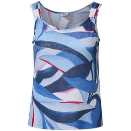 Cecil Top Damen Gr&ouml;&szlig;e L blau / navy / hellblau / rot