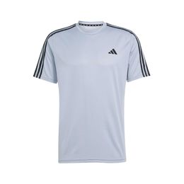 adidas Performance Funktionsshirt 'Train Essentials' Herren Gr&ouml;&szlig;e M hellgrau / schwarz