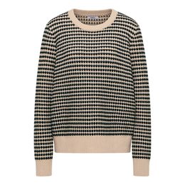 Cecil Pullover Damen Gr&ouml;&szlig;e M beige / schwarz