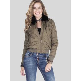 Cipo & Baxx Cipo & Baxx Jacke Damen Gr&ouml;&szlig;e XS oliv / schwarz