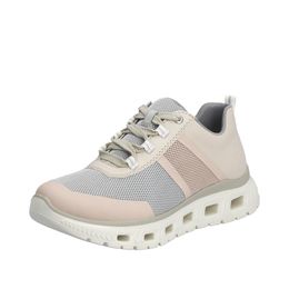 Rieker Sneaker 'M6006' Damen Gr&ouml;&szlig;e 37 creme / pastellblau / rosa