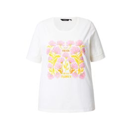 Ulla Popken Shirt Damen Gr&ouml;&szlig;e XXXL/4XL gelb / rosa / offwhite