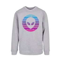 F4NT4STIC Sweatshirt 'Alien Kopf' Herren Gr&ouml;&szlig;e S grau / mischfarben