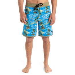 Quiksilver Boardshorts 'Highline Scallop 1' Herren Gr&ouml;&szlig;e M hellblau / gr&uuml;n / wei&szlig;