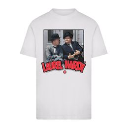 F4NT4STIC T-Shirt 'Stan Laurel & Oliver Hardy Comedy Duo' Herren Gr&ouml;&szlig;e XS wei&szlig;