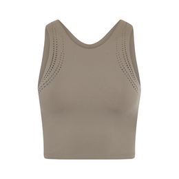 Born Living Yoga Sporttop 'Zenda' Damen Gr&ouml;&szlig;e XS dunkelbeige